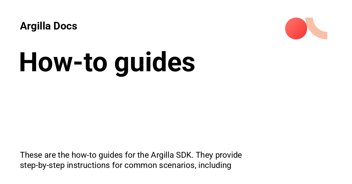 How-to guides - Argilla Docs