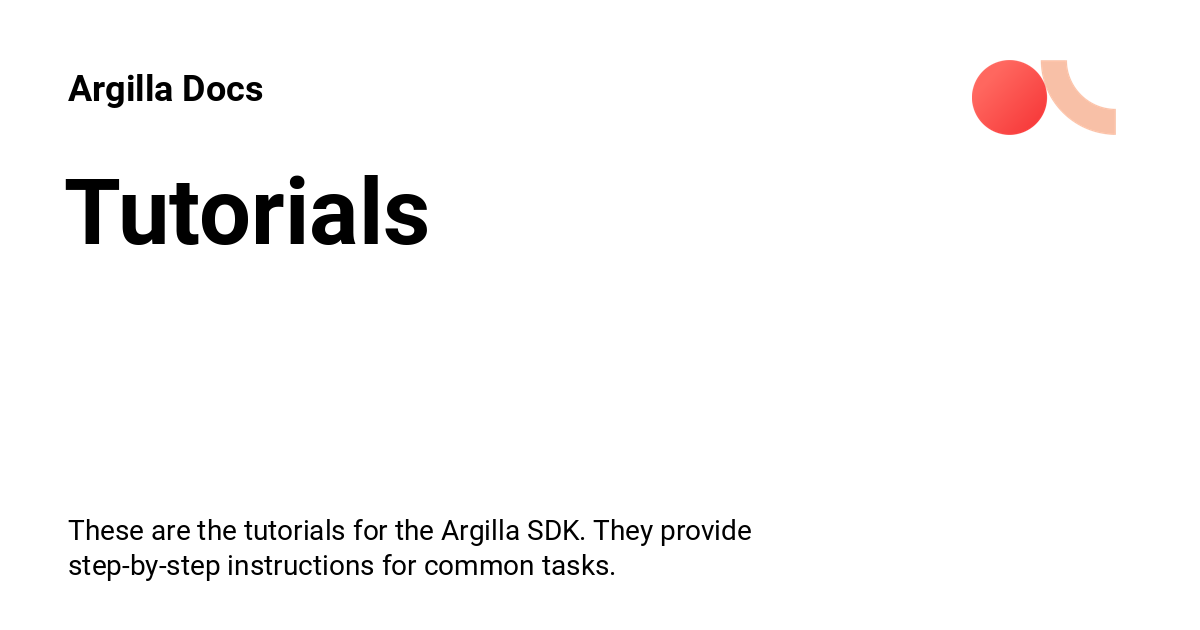Tutorials - Argilla Docs